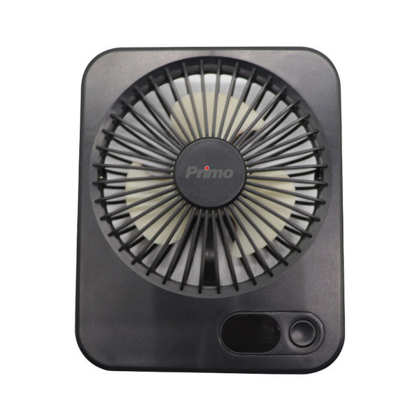 Mini fan PRMF-80693 Primo 5'' 12.5cm black rechargeable | Telemarketing ...