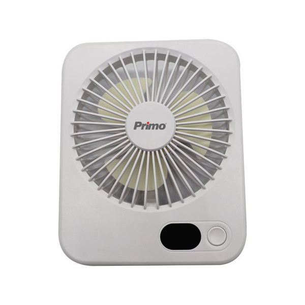 Mini fan PRMF-80692 Primo 5 12.5 cm white rechargeable | Telemarketing ...