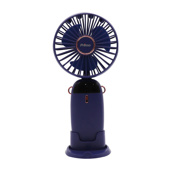 Mini fan PRMF-80696 Primo 3.5'' 9cm blue rechargeable | Telemarketing Store